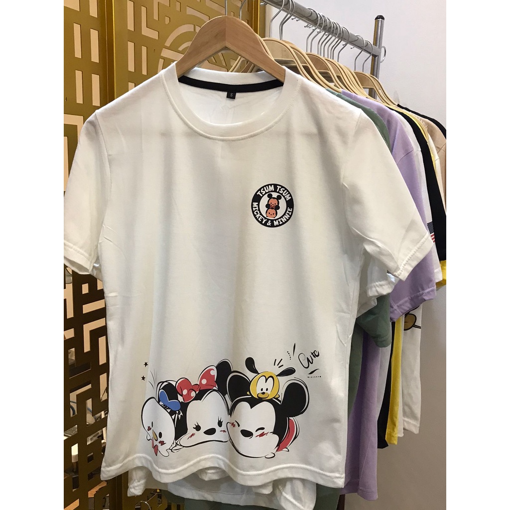 Jual Kaos Oversize Mickey Mouse TSUM TSUM HIJAU UNGU LILAC PUTIH Atasan ...