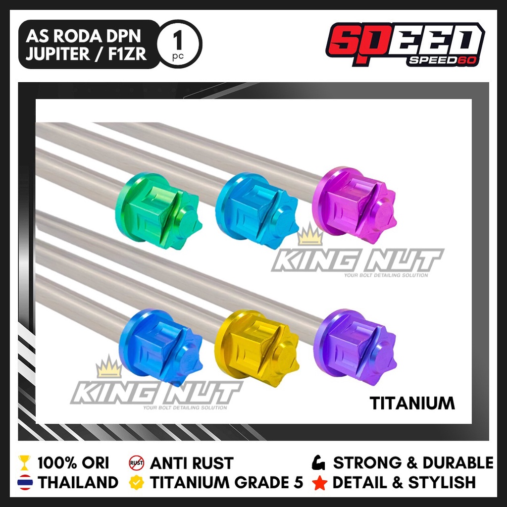 Jual Titanium Probolt As Roda Yamaha Jupiter F1ZR Depan Grade 5 King ...