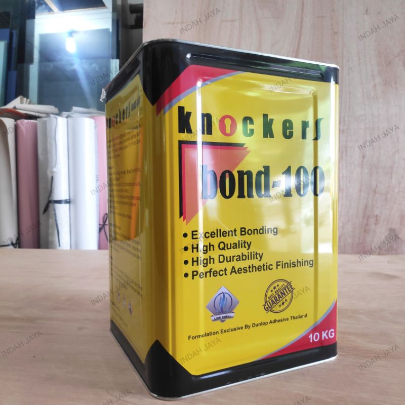 Jual Lem Kuning Knockers Bond-100 Blek 10 kg - Triplek Kayu HPL PVC ...