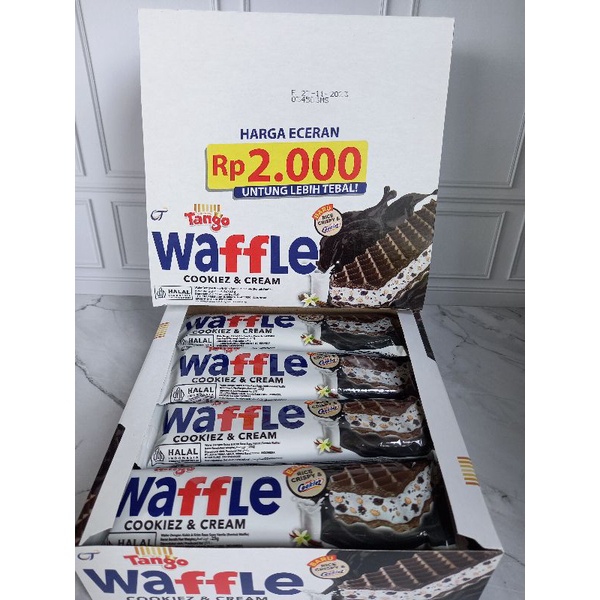 Jual tango waffle cookiez n cream 25gr ( 1box isi 12pcs) | Shopee Indonesia
