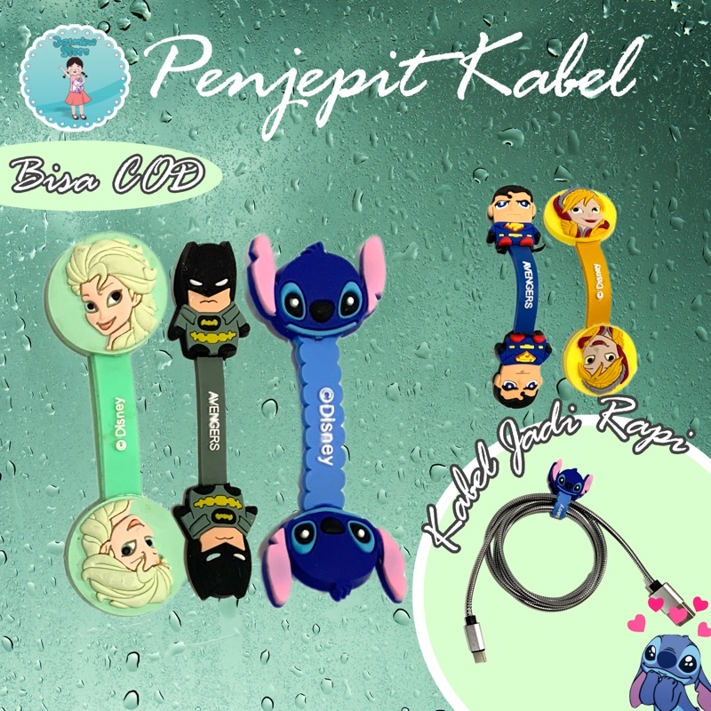 Jual Penjepit Kabel isi 2/Klip Kabel/ Pengikat Kabel/ Penggulung Kabel ...