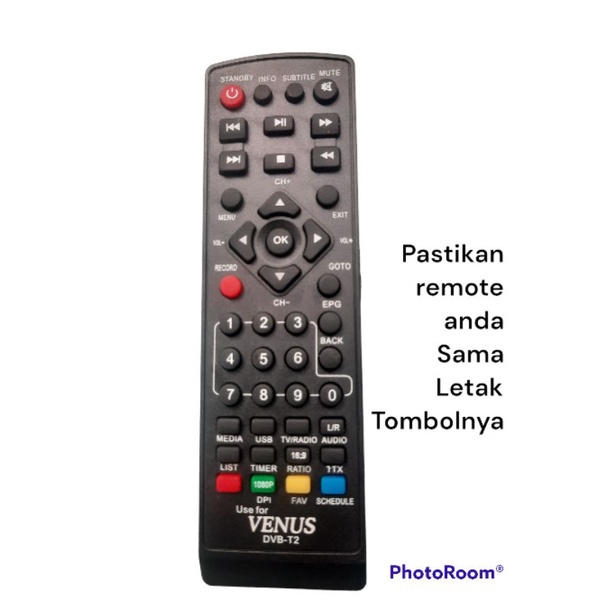 Jual REMOTE STB VENUS DVB-T2 | Shopee Indonesia