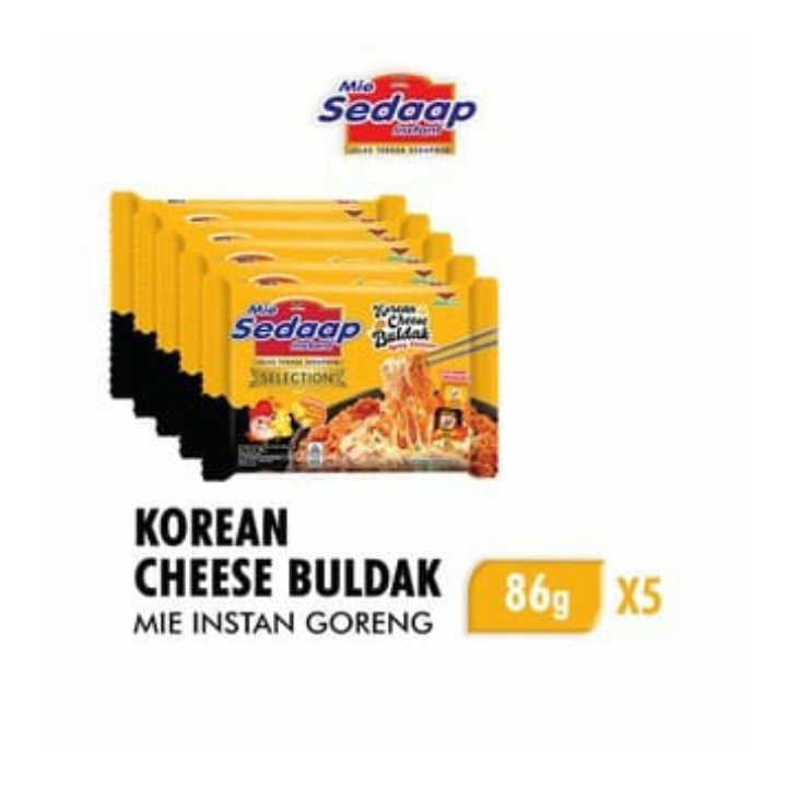 Jual Mie Sedaap Korean Cheese Buldak mi sedap enak dan murah (5 pcs ...