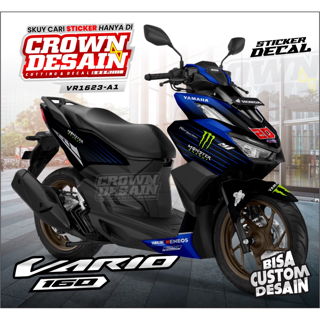 Jual DECAL VARIO NEW 160 2022 RACING - STICKER DECAL VARIO NEW 160 VR16 ...