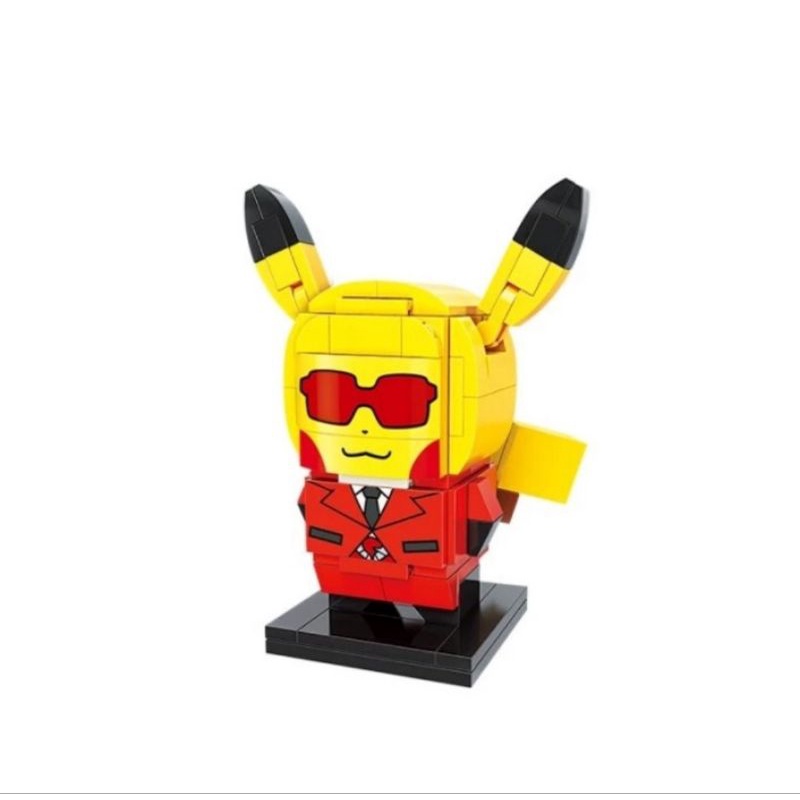 Jual QMAN Keepley Pikachu Block Toy / Mainan Balok Susun Lego Pikachu ...