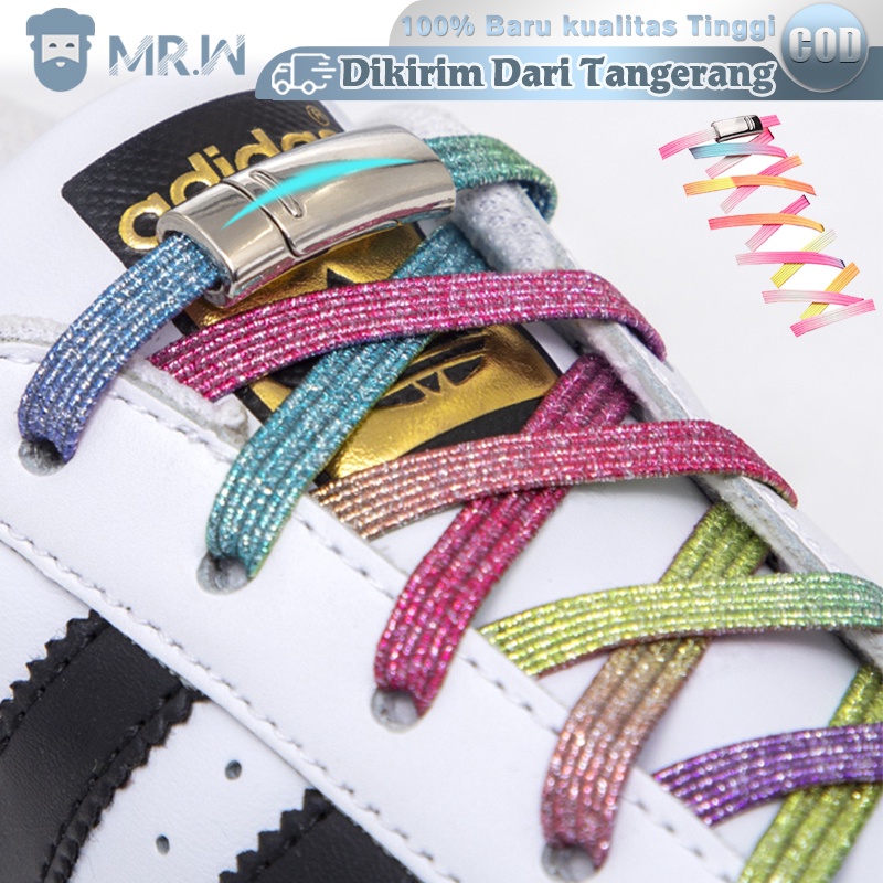 Jual 1 Pasang Tali Sepatu Magnet Elastis Shoelace Magnetic Simple Lazy ...