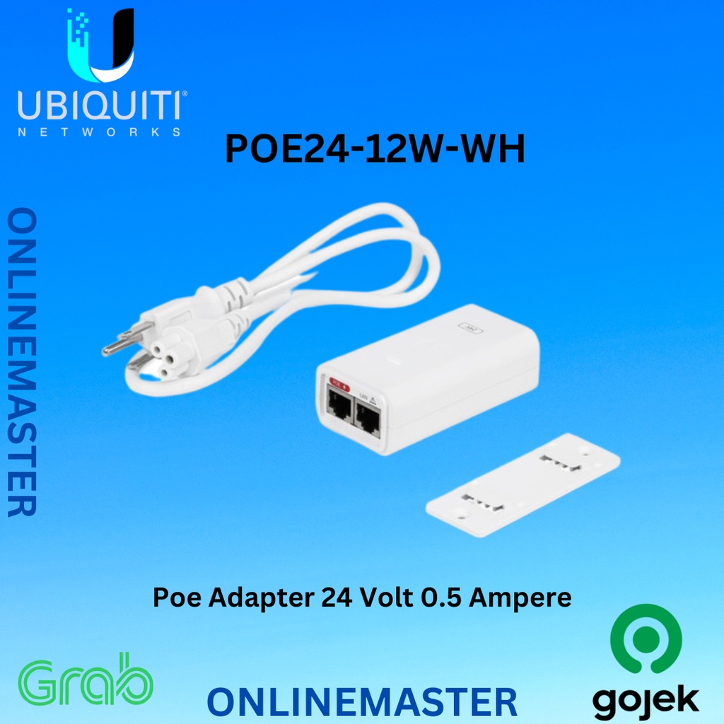 Jual Ubiquiti POE24-12W-WH Ubnt Poe Adapter 24 volt 0,5 ampere | Shopee ...