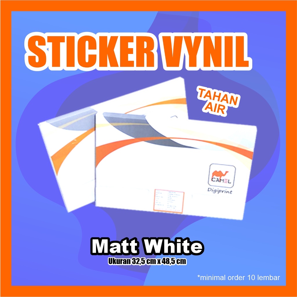 Jual Cetak Print Sticker Stiker Vynil Anti Air Laser A3+ Merk Camel ...