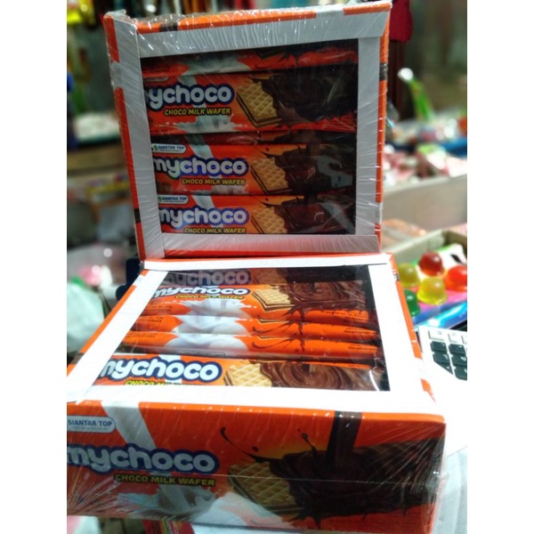 Jual my choco wafer coklat isi 20 pcs sekotak | Shopee Indonesia