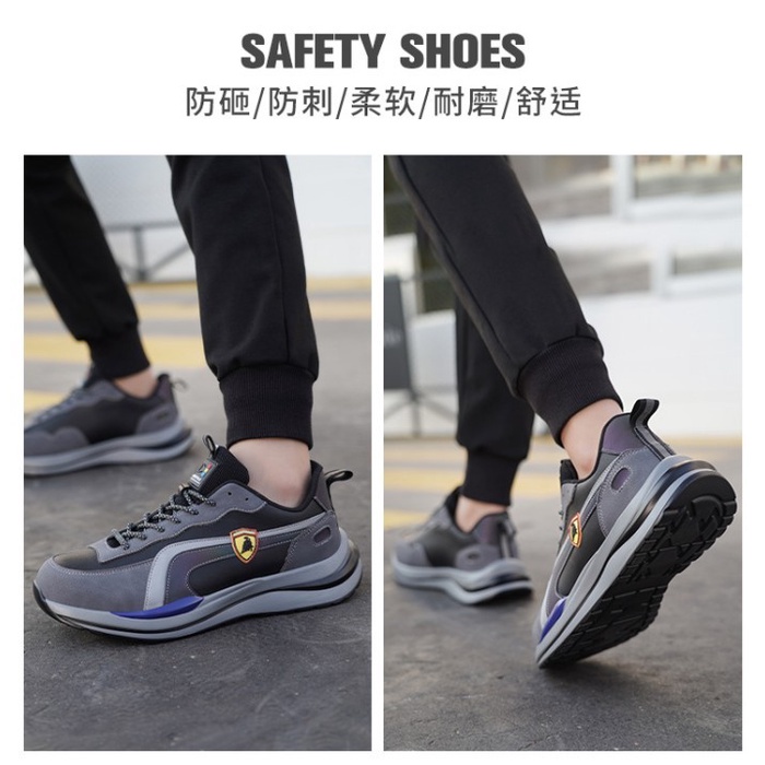 Jual SEPATU SAFETY IMPORT ANTI PAKU UJUNG BESI SPORTY SAFETY SHOES ANTI ...