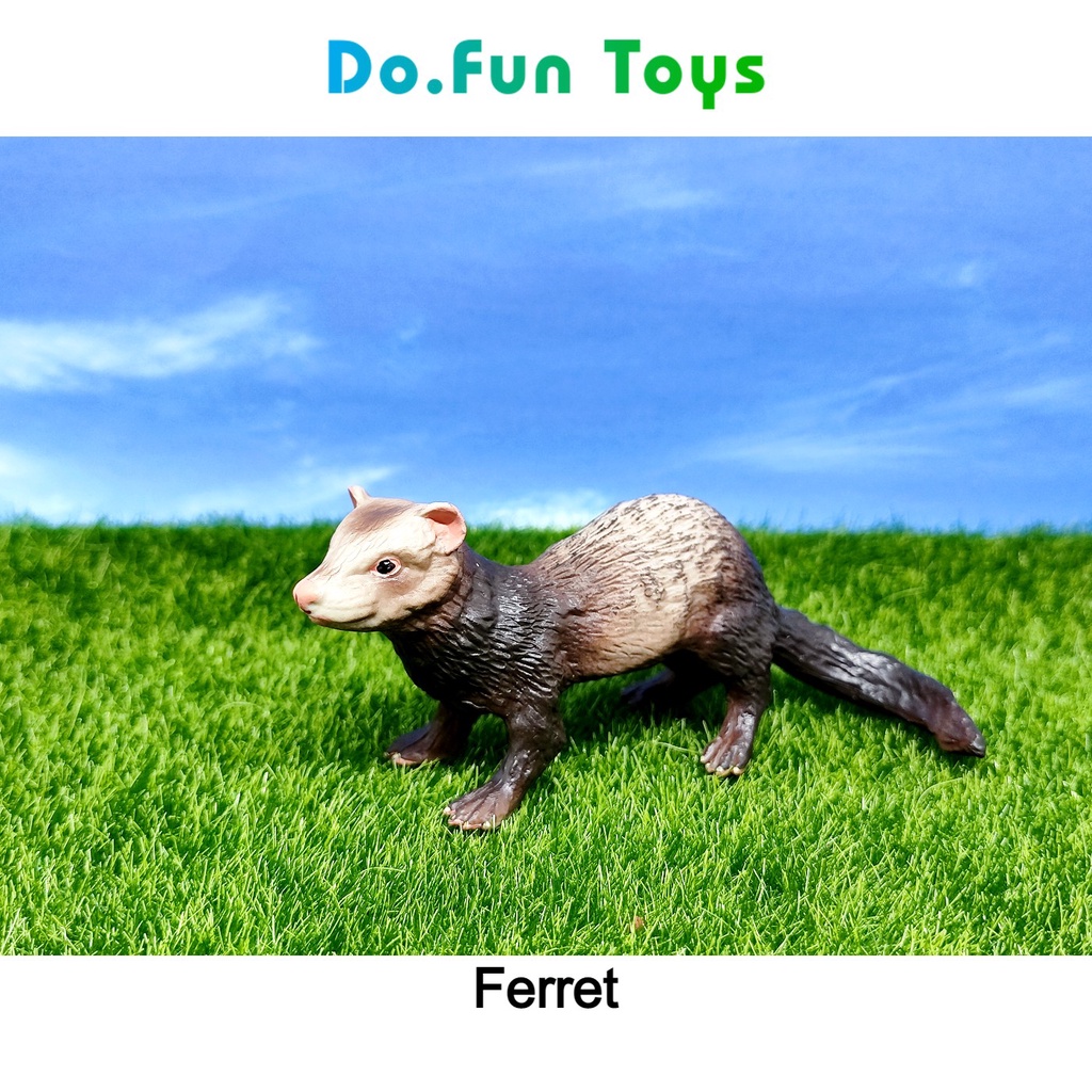 Jual Animal Figurine | FERRET / Mainan Miniatur Binatang Musang Ferret ...