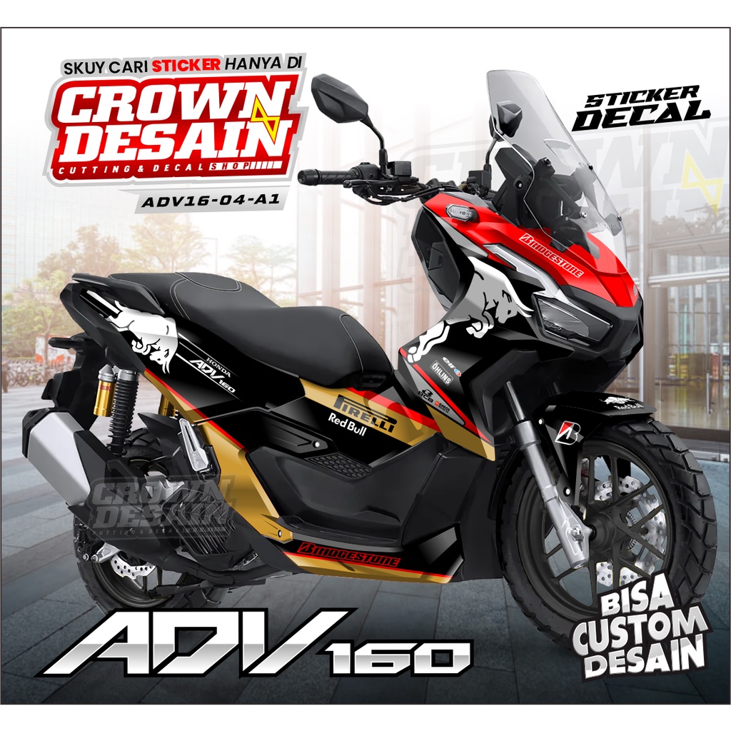 Jual DECAL ADV160 RACING - STIKER DECAL FULLBODY ADV NEW 160 MAXDECAL ...