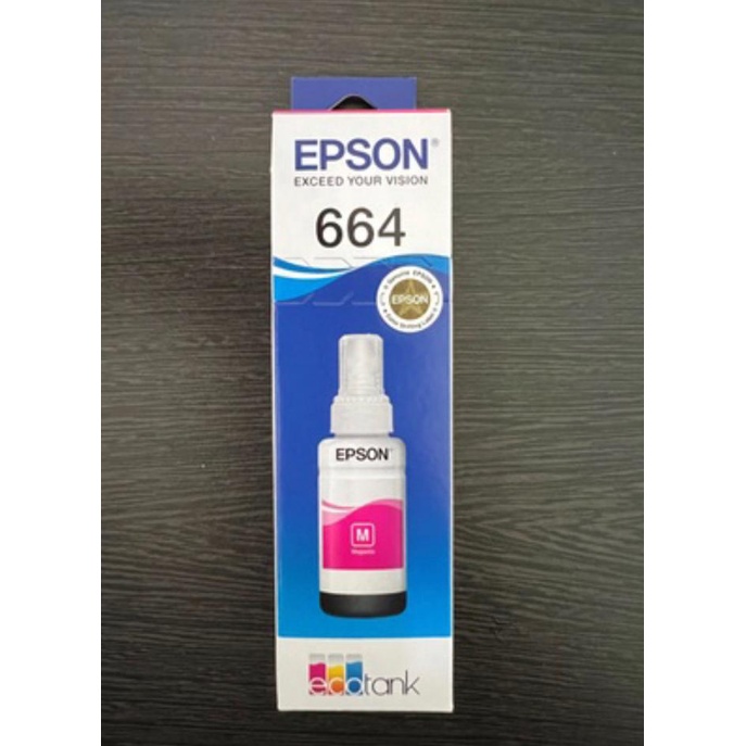 Jual Tinta Epson 664 Original / L100 Black, C, M & Y (T6641/6642/6643/6644 Series) | Shopee ...