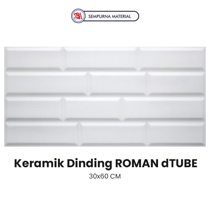 Jual Keramik Dinding ROMAN dTUBE 30x60 - Putih Glossy | Shopee Indonesia