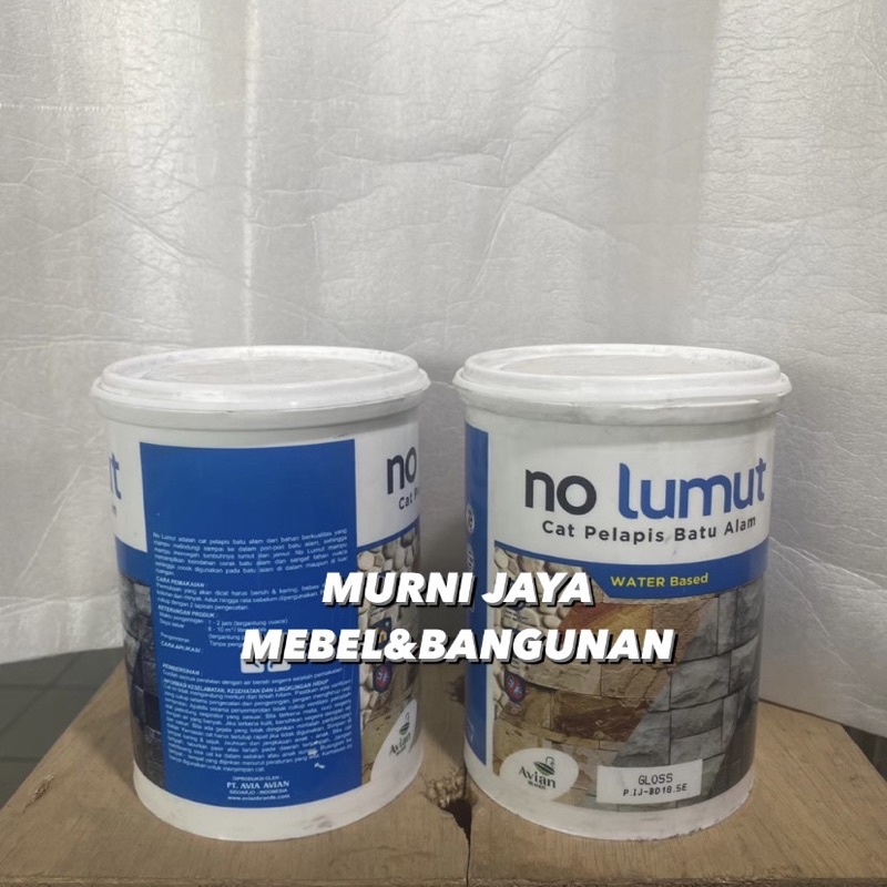 Jual AVIAN NO LUMUT 1L WATER BASED CAT PELAPIS BATU ALAM | Shopee Indonesia