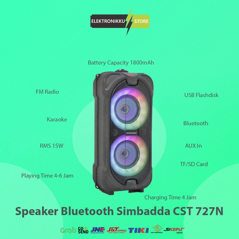 Jual Speaker Simbadda CST 727N Bluetooth Karaoke Komputer PC Laptop HP ...