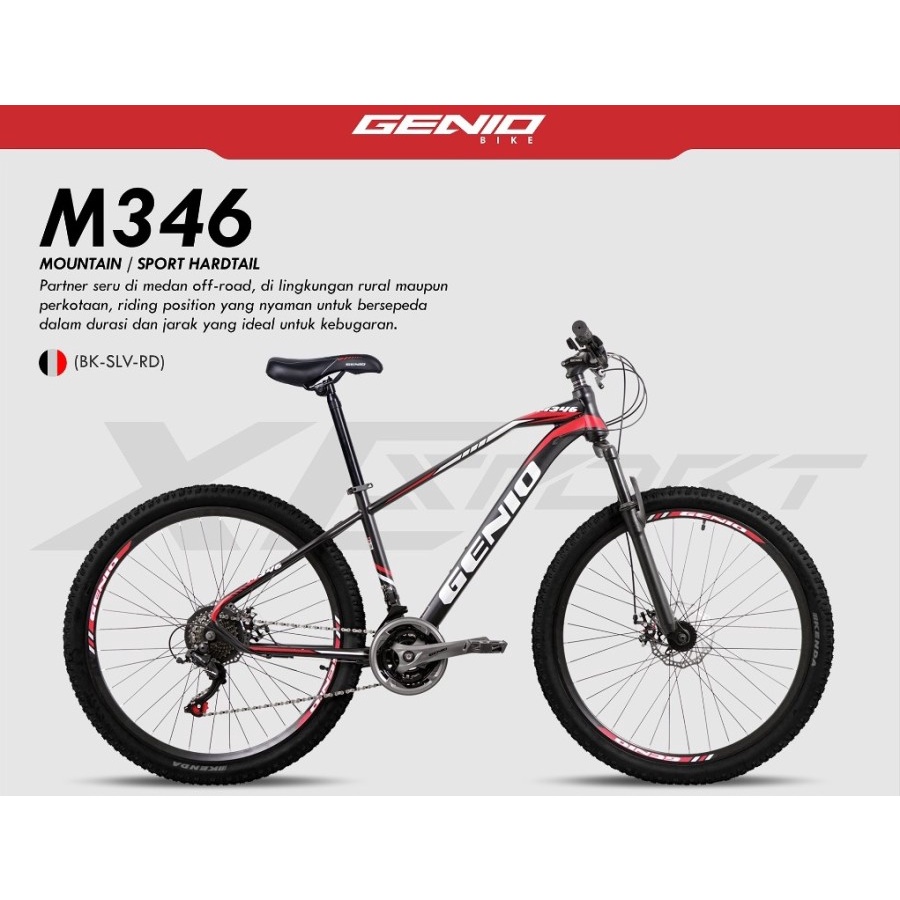 Jual Sepeda GENIO MTB M 346 uk 27,5 inch 24 speed | Shopee Indonesia