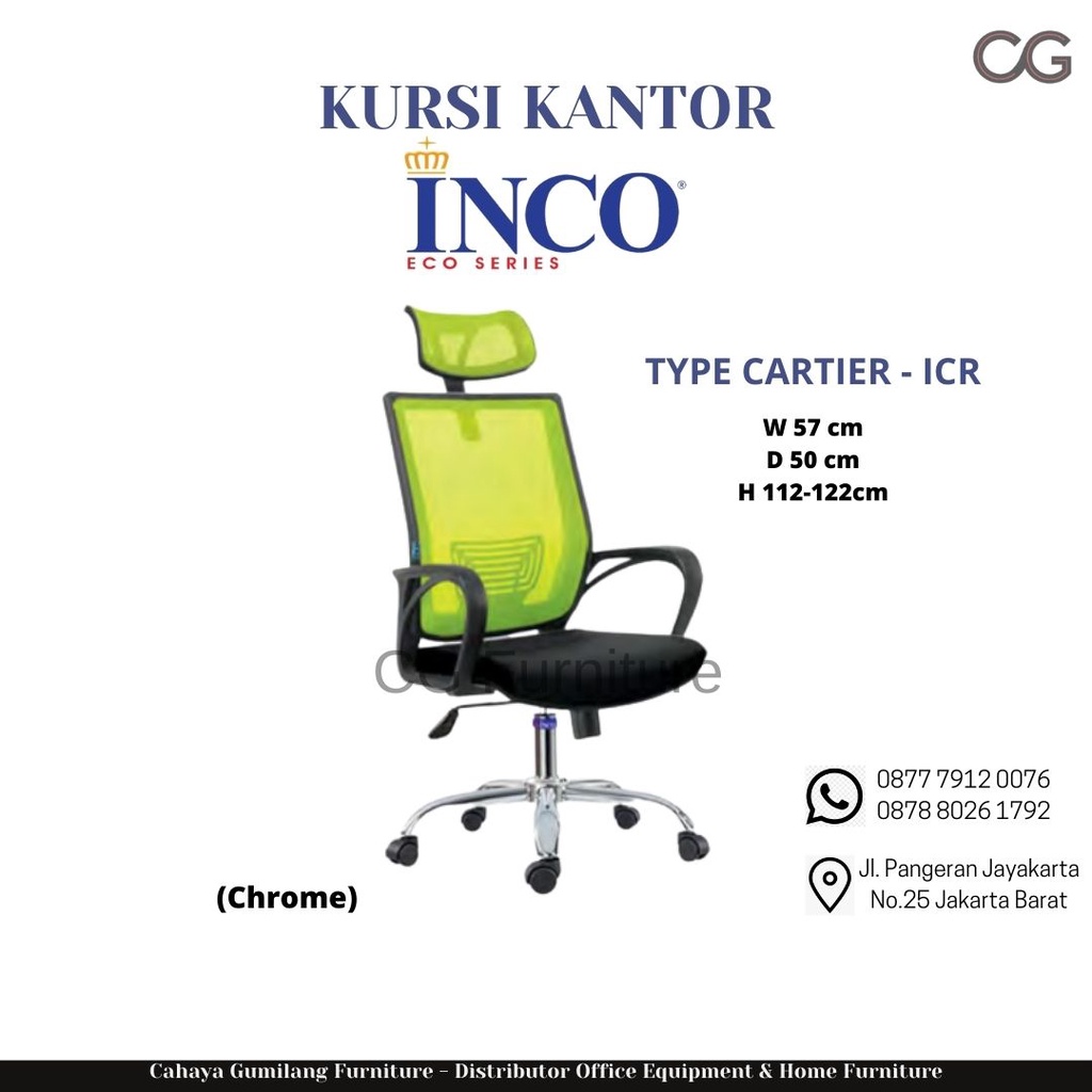 Jual Kursi Kantor Inco by Indachi Cartier I CR - Office Chair Kursi ...