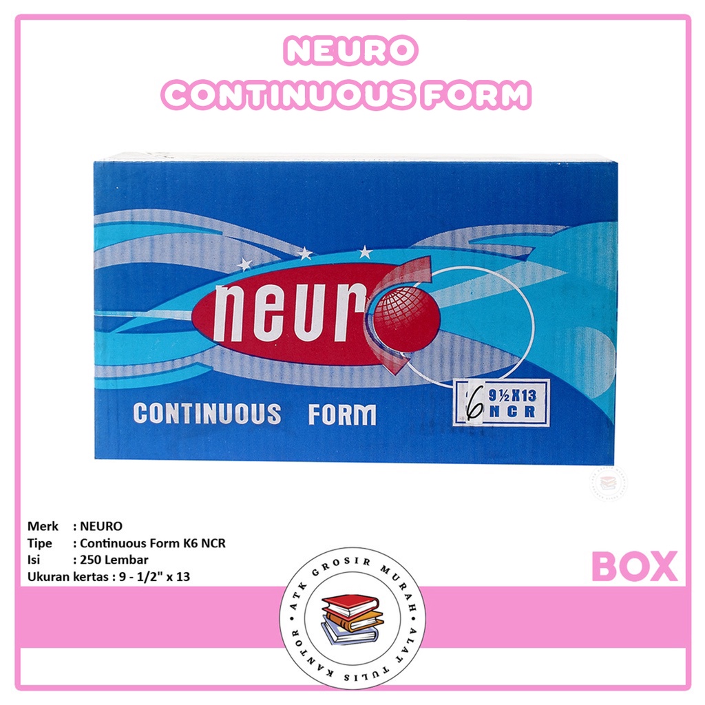 Jual NEURO - CF - Continous Form 91/2 x 13 6 Ply ( K6 Neuro ) NCR - Box ...