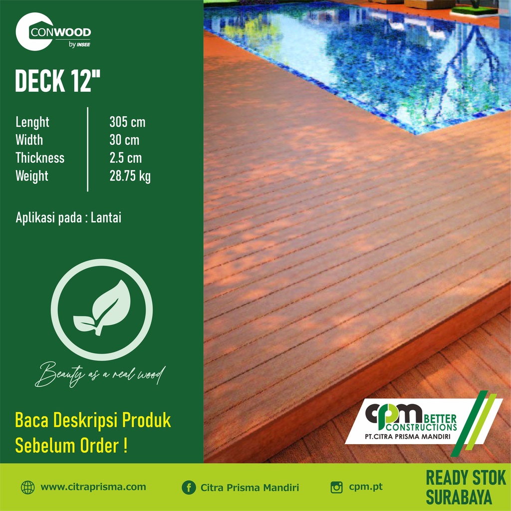 Jual Conwood Deck 12" (D1, D2, D3) | Shopee Indonesia