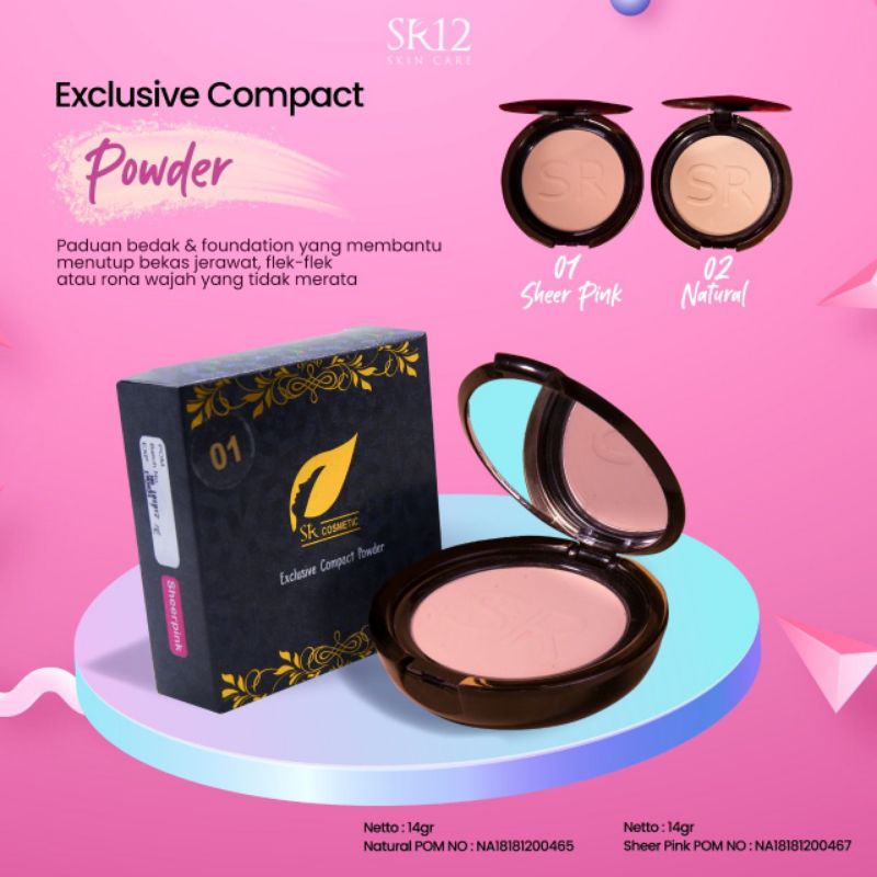 Jual SR12 EXCLUSIVE COMPACT POWDER, DAILY COVER NATURAL SR12/BEDAK PADAT/FOUNDATION/PRIMER/WUDHU ...