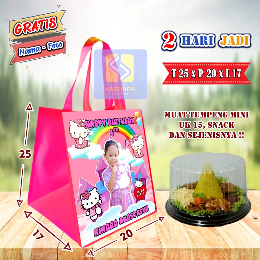Jual Tas Ulang Tahun Muat Tumpeng Mini / Tas Ulang Tahun Karakter ...