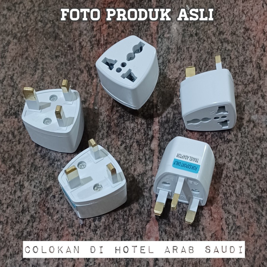 Jual Colokan 3 Kaki Power Plug Adapter Converter SINGAPORE, MALAYSIA, SAUDI / Universal ...