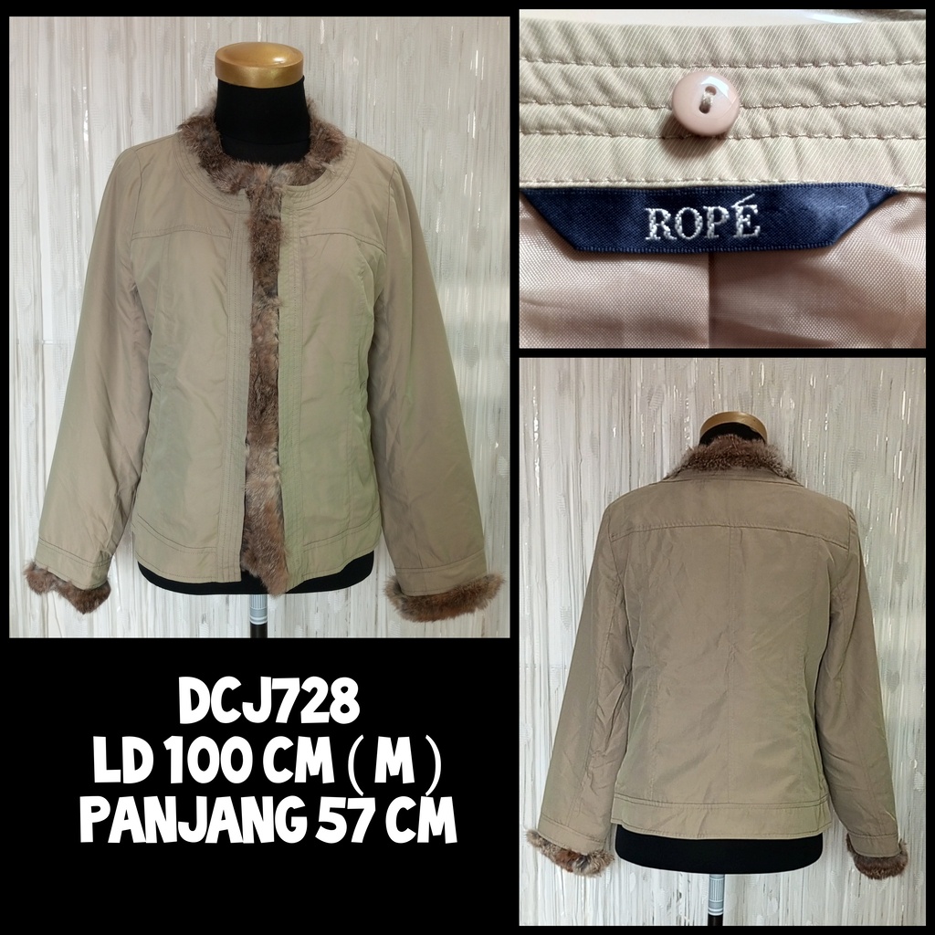 Jual Jacket Wanita Bulu Preloved Thrift Second ROPE DCJ728 | Shopee ...