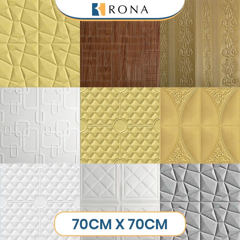 Jual RONA Wallfoam Dinding Timbul Tebal 6 MM Wallpaper Dinding 3D Foam ...