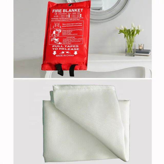 Jual Alat Kain Pemadam Api Fiberglass Fire Blanket Flame Shelter Cover ...