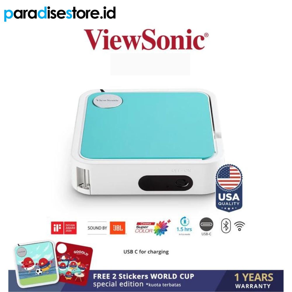 Jual ViewSonic M1 mini Plus - Ultra-Portable Smart LED Projector|120 ...