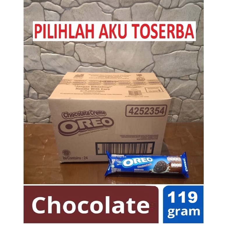 Jual Biskuit OREO sandwich CHOCOLATE Roll 119 gr - ( HARGA 1 KARTON ISI ...
