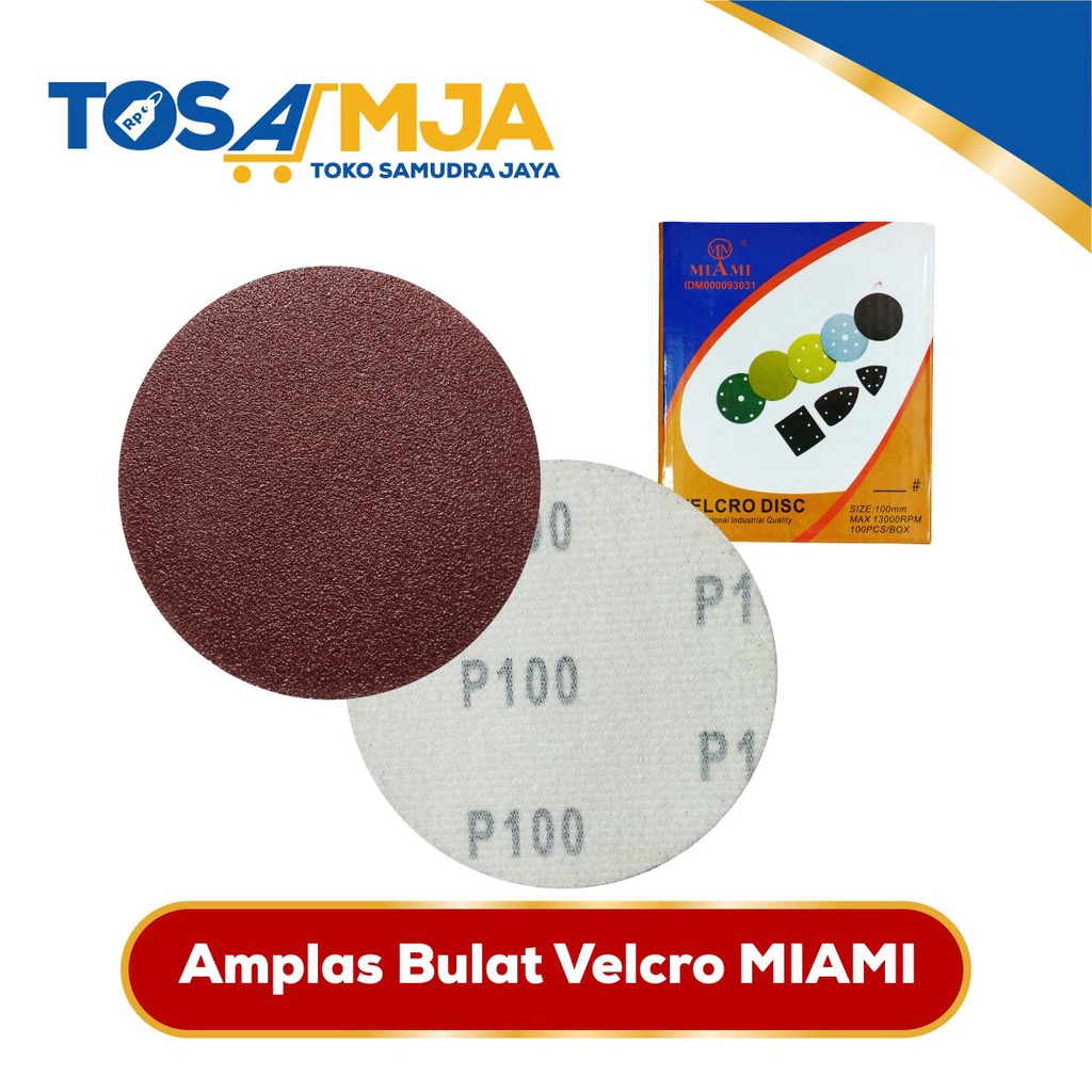 Jual [GROSIR] AMPLAS BULAT VELCRO MIAMI #320 10 cm 4 inci murah tanpa ...
