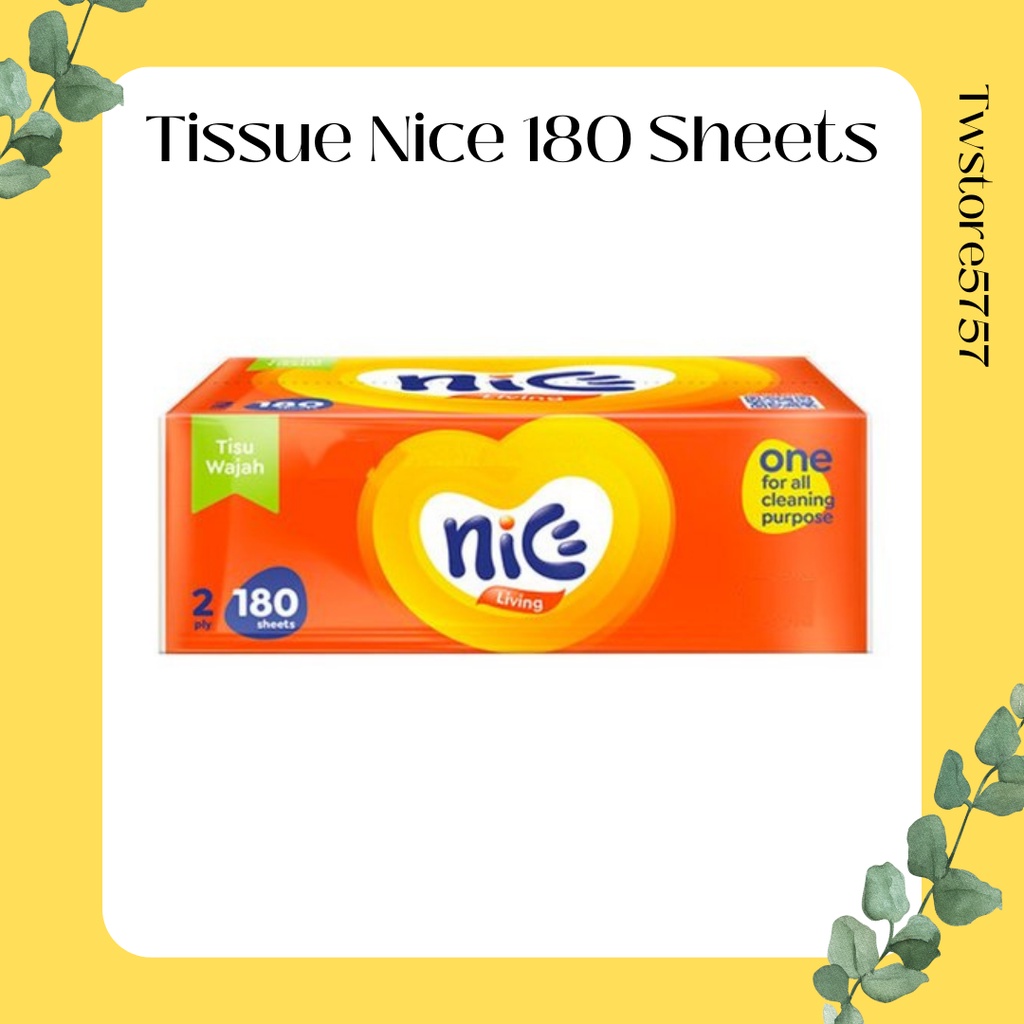 Jual tisu NICE Facial Tissue 180 Sheets 2 Ply 180 | Shopee Indonesia