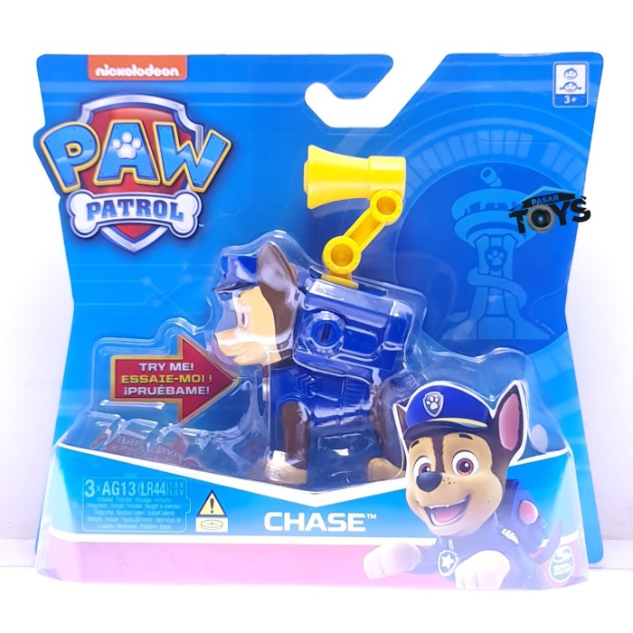 Jual Paw Patrol Talking Chase Action Pup Figure | Shopee Indonesia