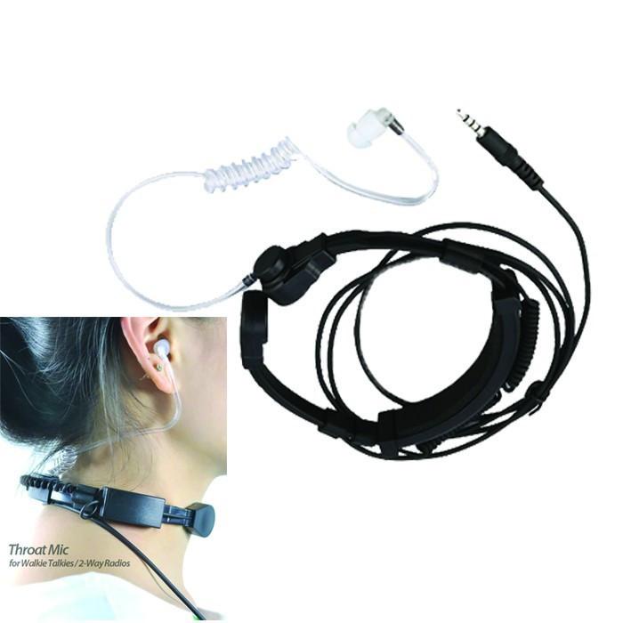Jual Headset Handphone Tactical FBI Heavy Duty Headset Throat Mic 3.5mm ...