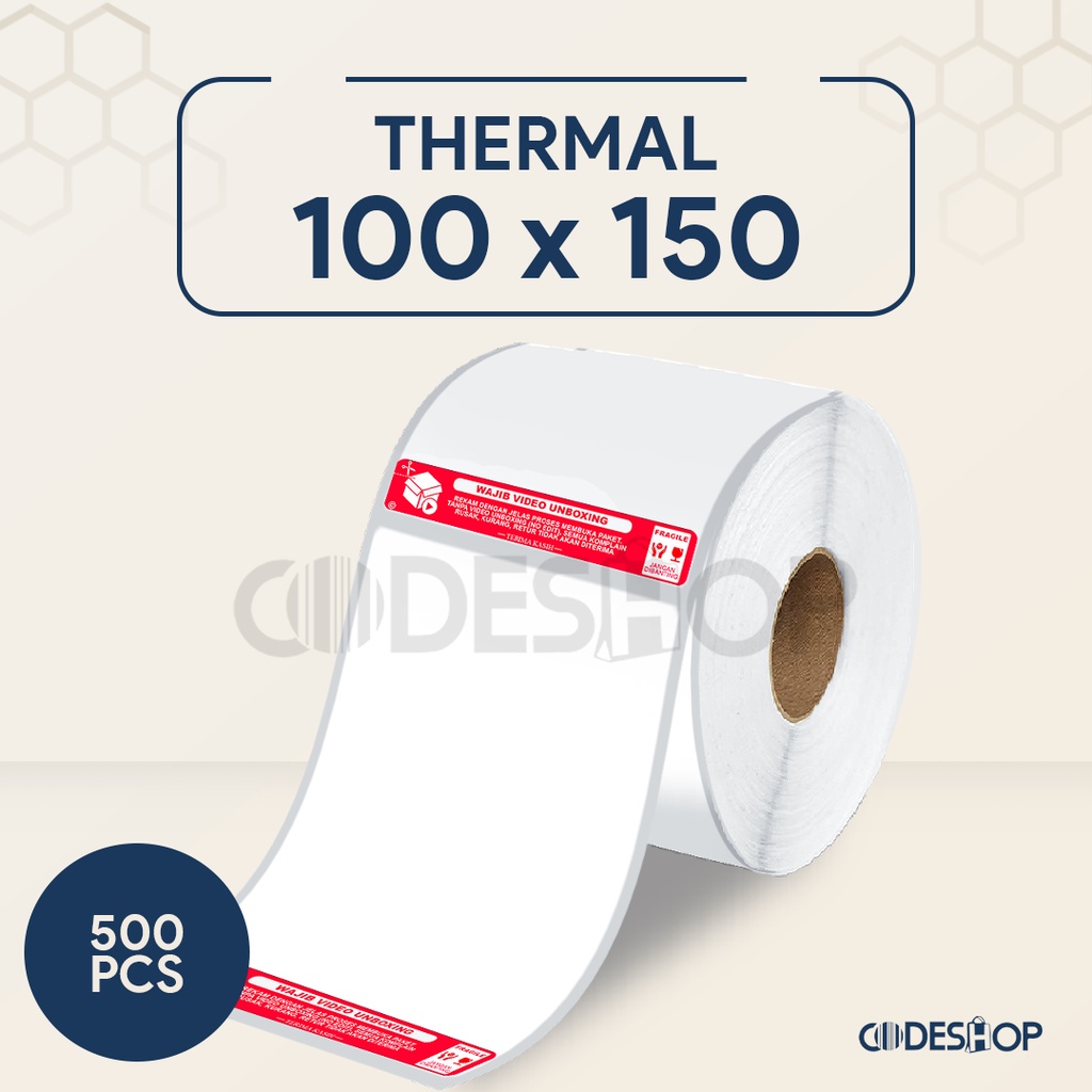 Jual Stiker Label WAJIB VIDEO UNBOXING Thermal 100 x 150 isi 500 pcs ...