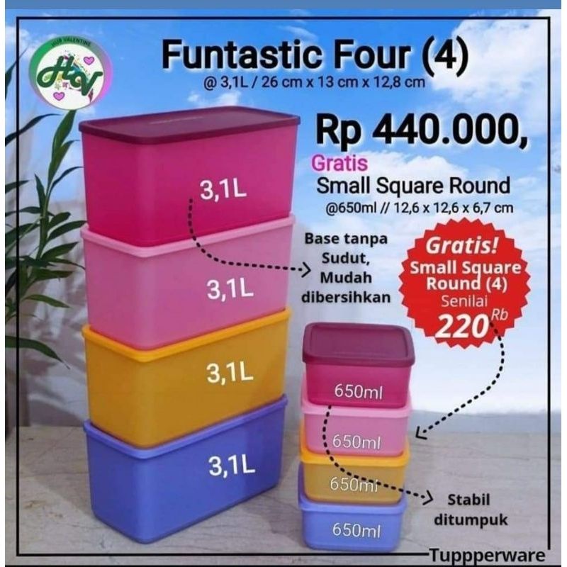Jual Funtastic four free tupperware | Shopee Indonesia