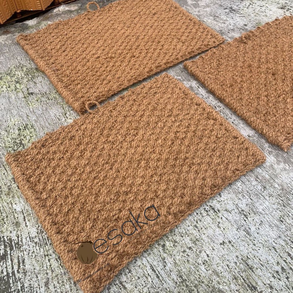 Jual KESET ANYAM POLOS 60X40 CM - KESET SABUT KELAPA - KESET IJUK ...