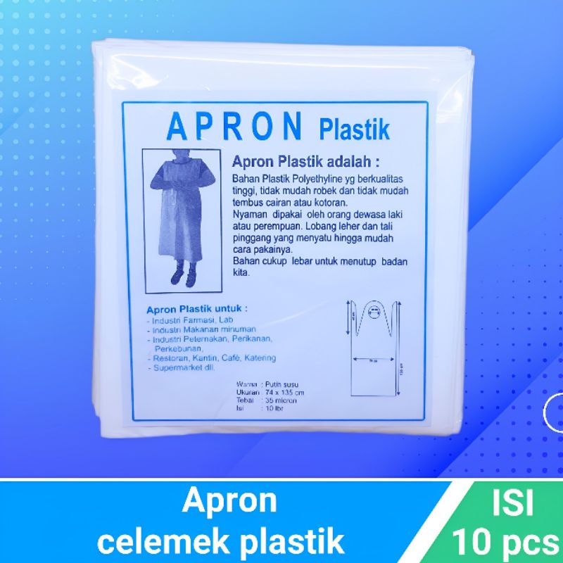 Jual Apron celemek plastik Disposable isi 10 pcs | Shopee Indonesia