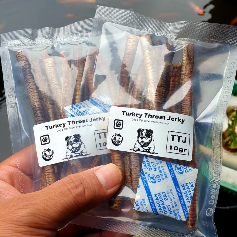Jual TURKEY THROAT TRACHEA FOR DOG & CAT - DEHYDRATED JERKY SNACK ...