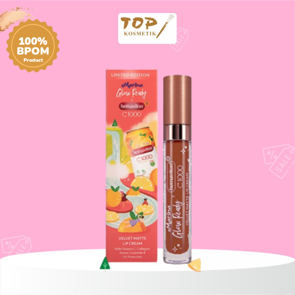 Jual ~TOP~ MARINA LIP CREAM X HEMAVITON C1000 LIMITED EDITION | Shopee ...