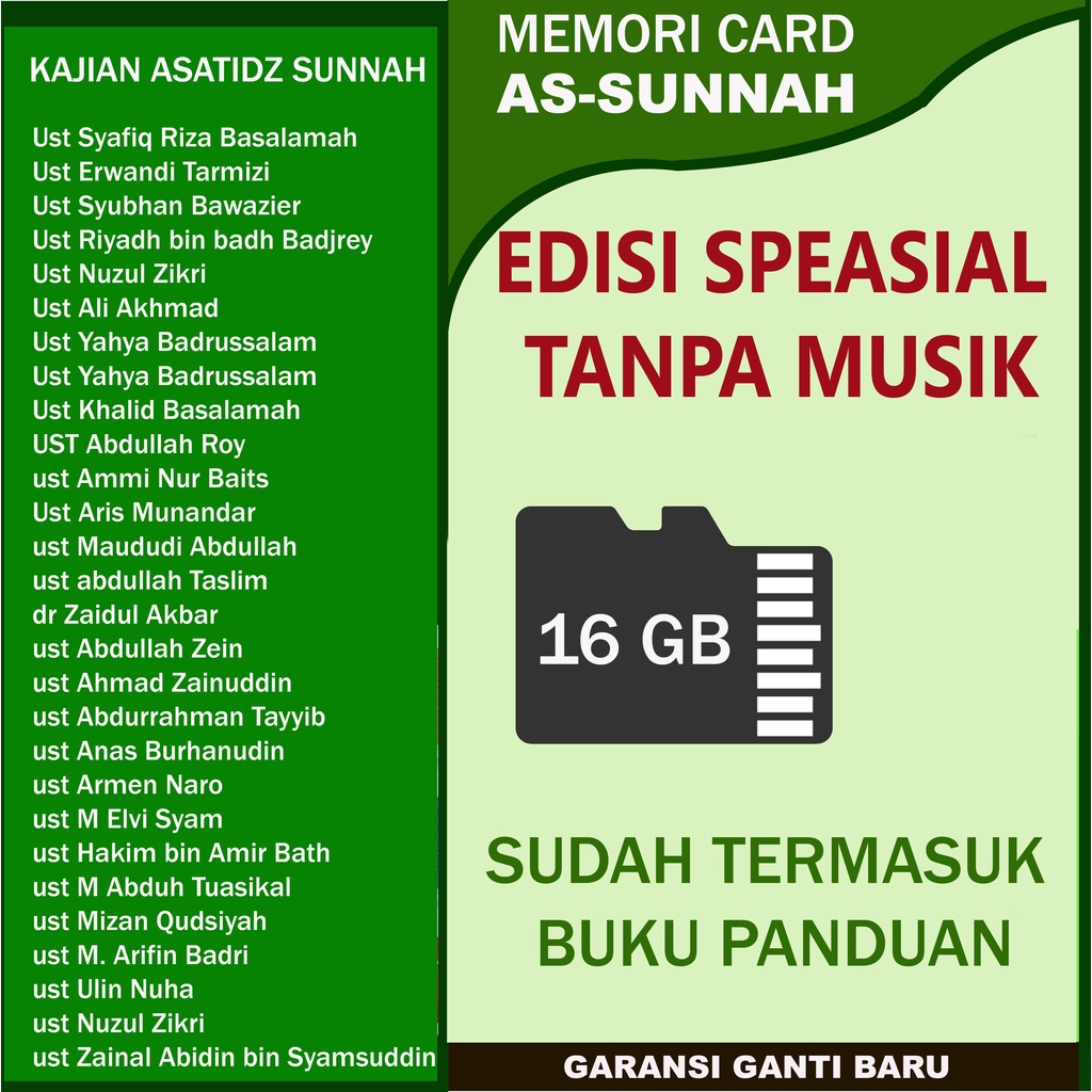 Jual HANYA MEMORI SUNNAH Chip Speaker Murottal versi sunnah | Shopee Indonesia