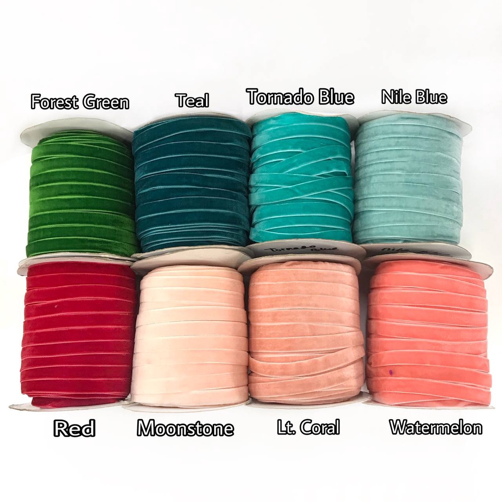 Jual 1 ROLL - 1 CM PITA BELUDRU VELVET NON PREMIUM | Shopee Indonesia
