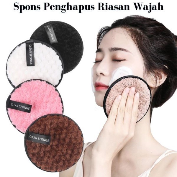 Jual 3D Remover Make Up Spon / Spon Cuci Muka Pembersih Wajah Penghapus ...