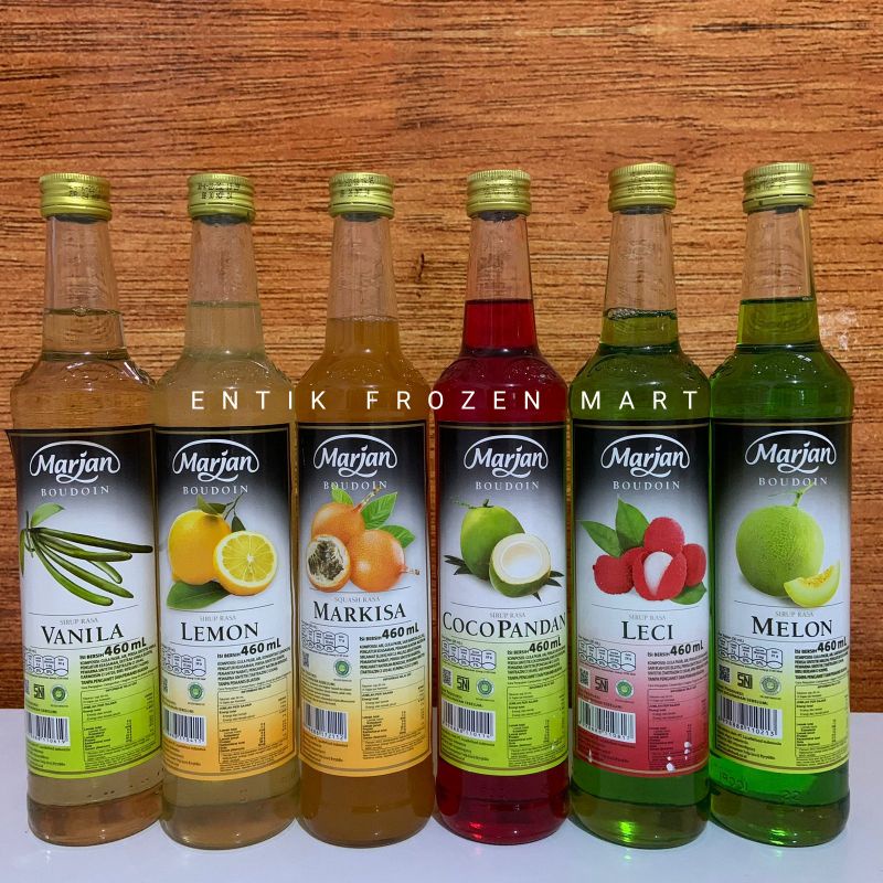 Jual Sirup Marjan Boudoin 460ml Syrup Melon | Coco Pandan | Leci ...