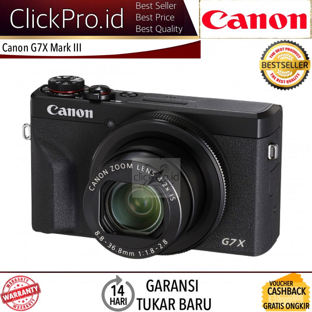 Jual Canon PowerShot G7 X Mark III / Canon G7X Mark III / G7X III | Shopee Indonesia