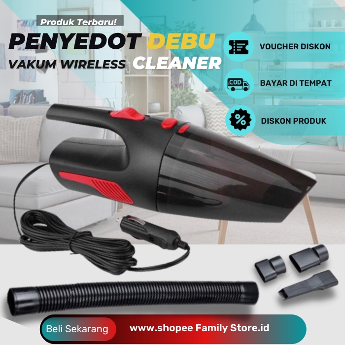 Jual Vakum Cleaner Electric Mobil Car Portable Vacuum Clean Elektrik ...