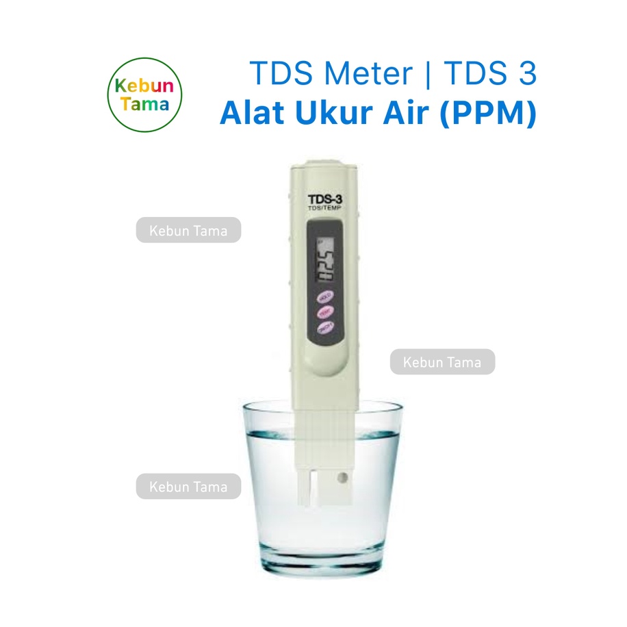 Jual TDS Meter Hidroponik / TDS 3 / Alat Ukur Air PPM | Shopee Indonesia