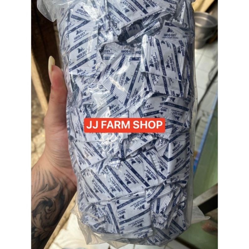 Jual SILICA GEL Oxyfree SILIKA plastik foodgrade pengawet makanan basah ...